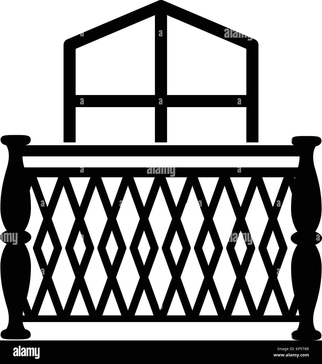 Balcony Icon Simple Style Stock Vector Image And Art Alamy