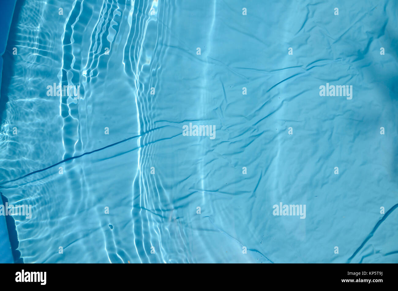 Texture of a private plastic pool Stock Photo - Alamy