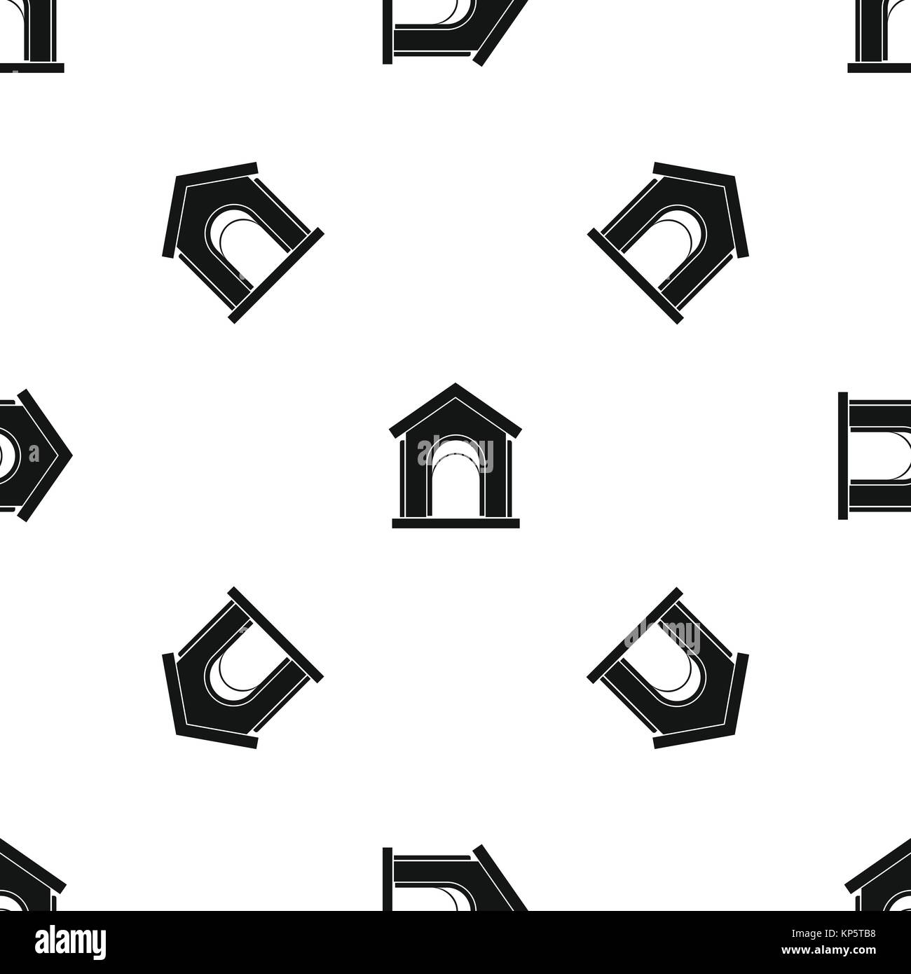 Toy house pattern seamless black Stock Vector Image & Art - Alamy