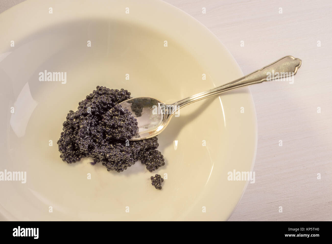 Caviar and Silver Spoon Stock Photo - Alamy