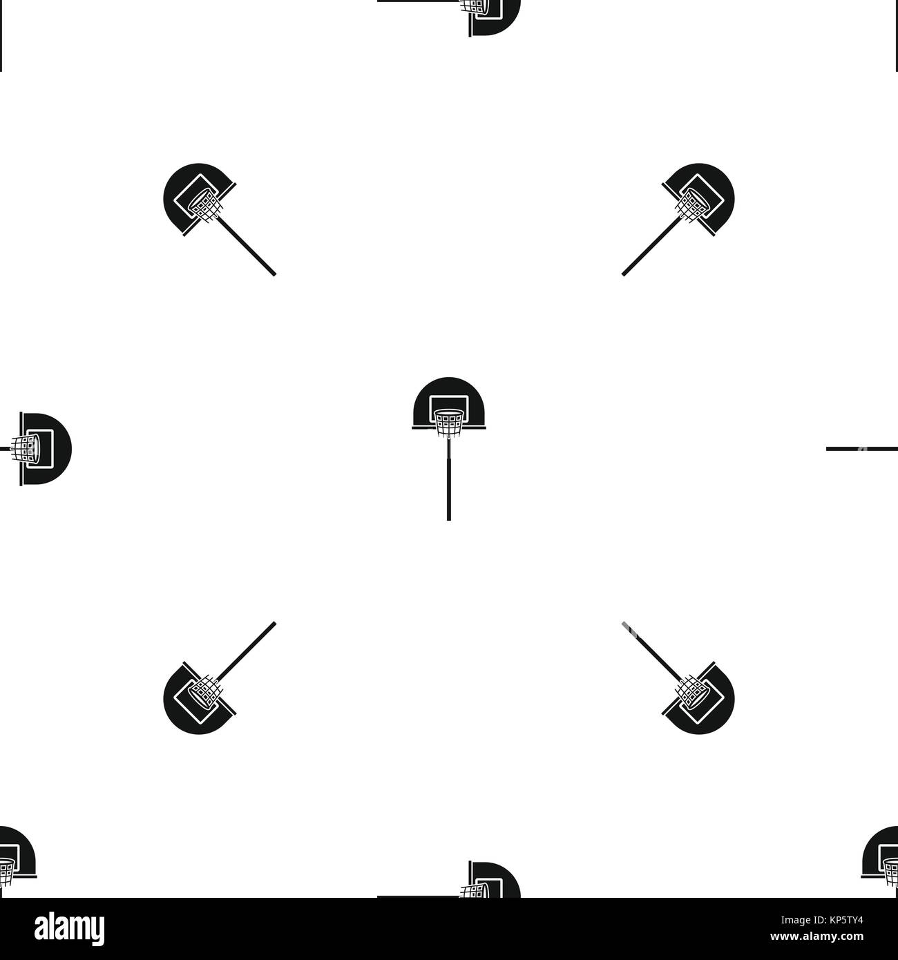 Street basketball hoop pattern seamless black Stock Vector Image & Art ...