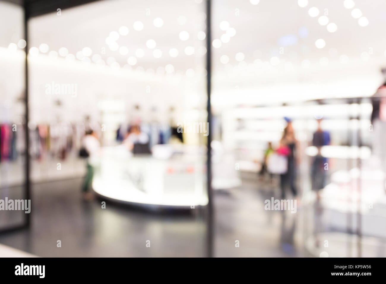 Store blur background with bokeh Stock Photo - Alamy