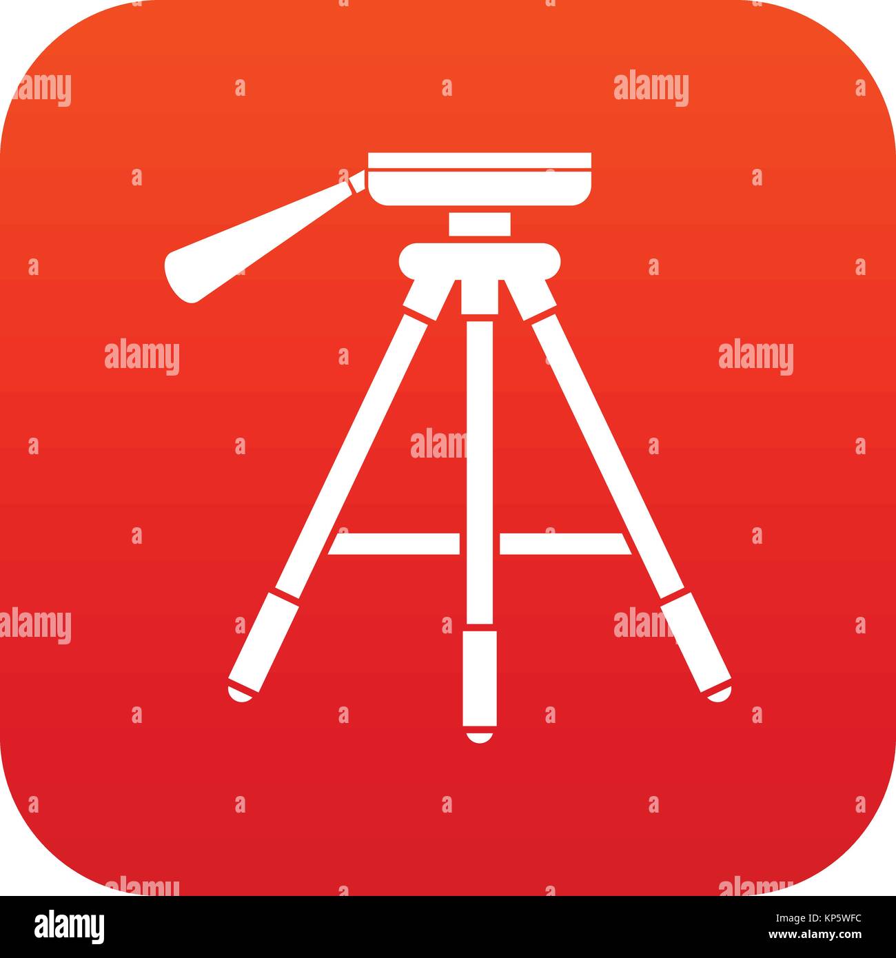 Tripod icon digital red Stock Vector Image & Art - Alamy