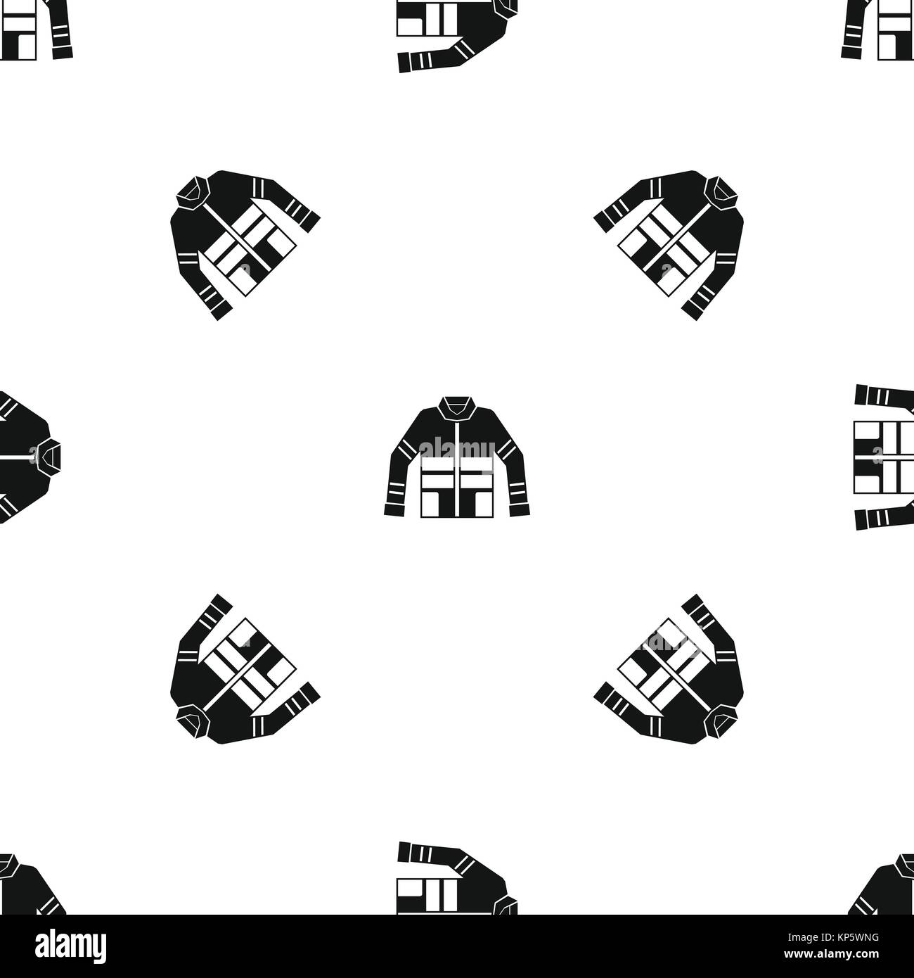 Firefighter jacket pattern seamless black Stock Vector Image & Art - Alamy