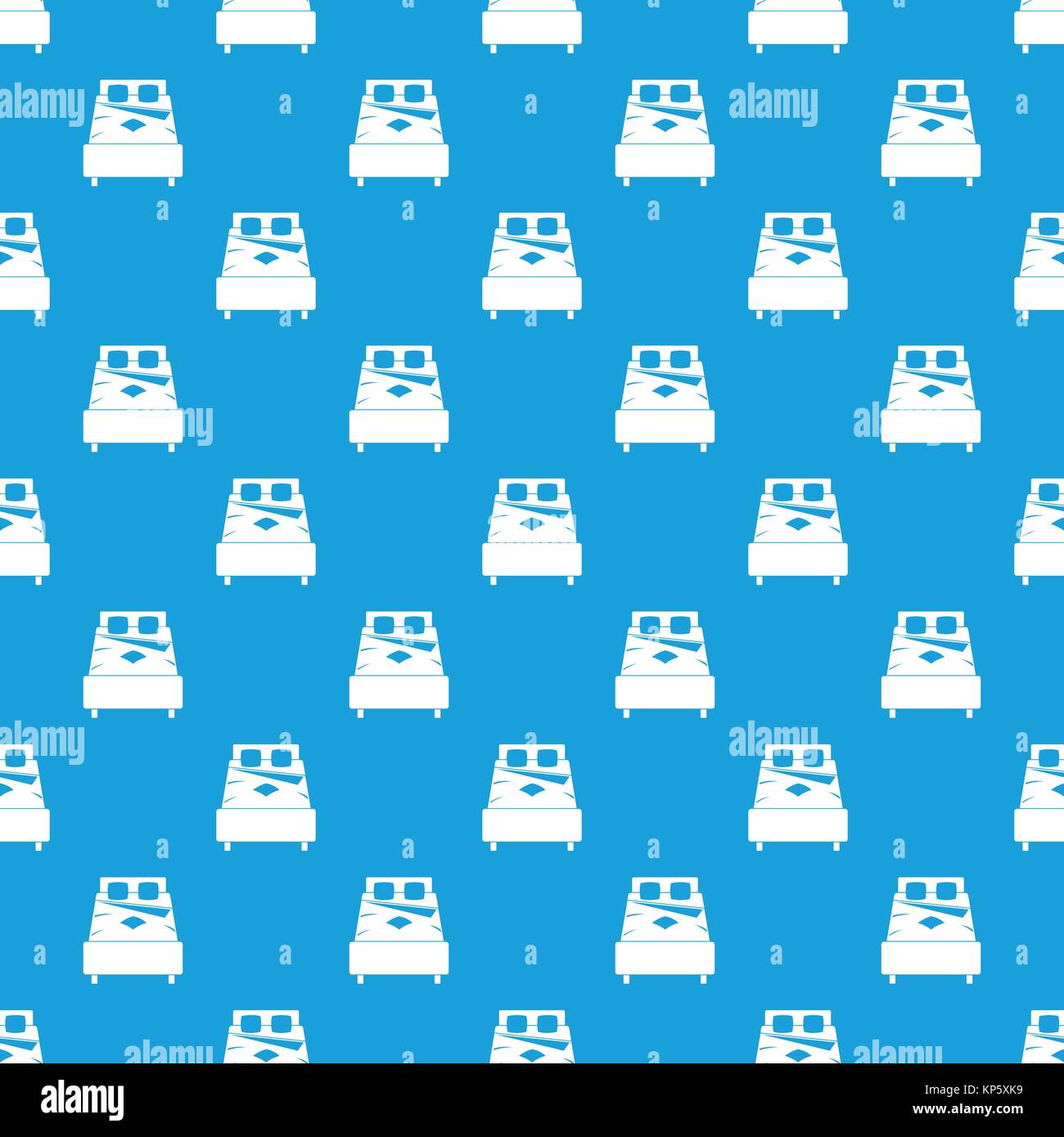 Bed pattern seamless blue Stock Vector Image & Art - Alamy
