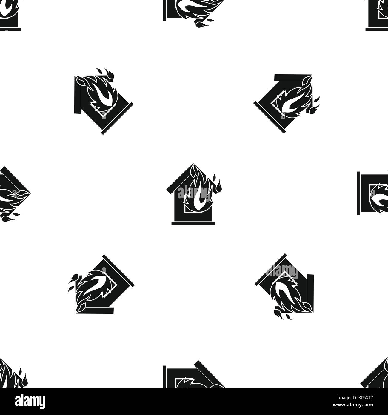 Preventing fire pattern seamless black Stock Vector Image & Art - Alamy