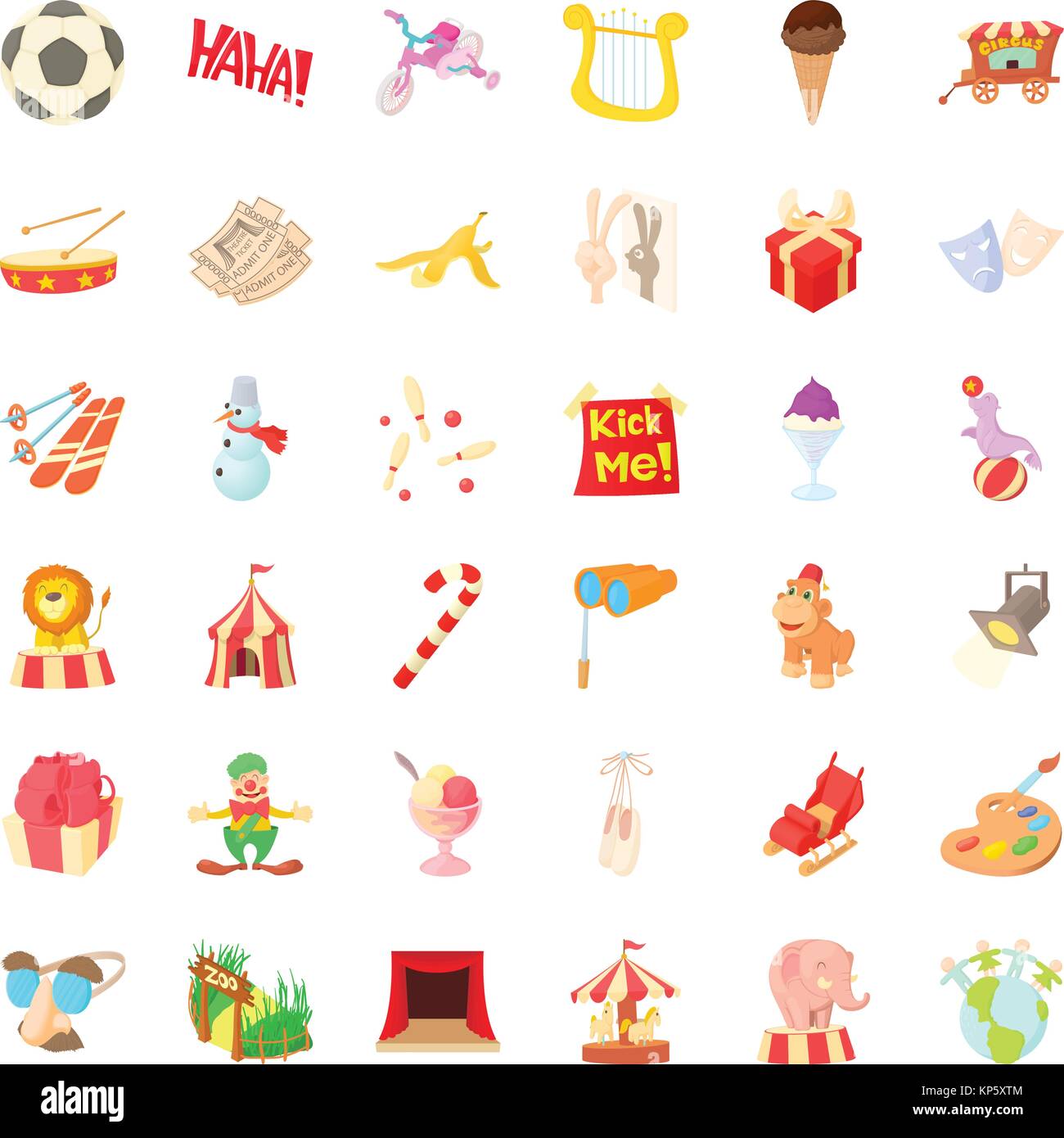 Celebration icons set, cartoon style Stock Vector Image & Art - Alamy