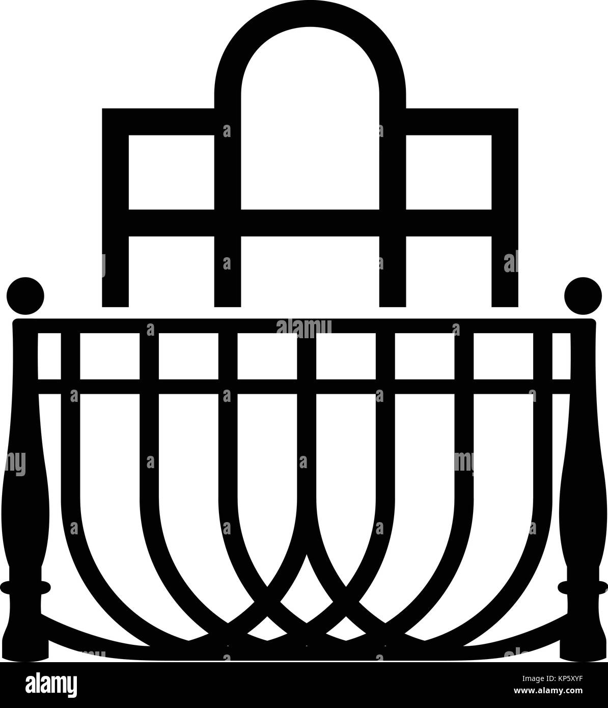 Luxury Balcony Icon Simple Style Stock Vector Image And Art Alamy