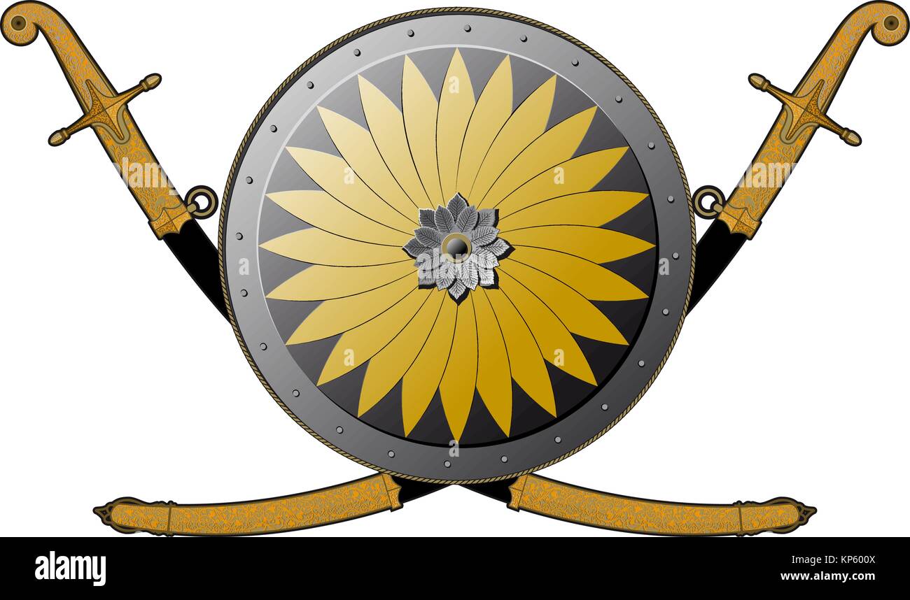 Medieval metal knight shield crossed hi-res stock photography and ...