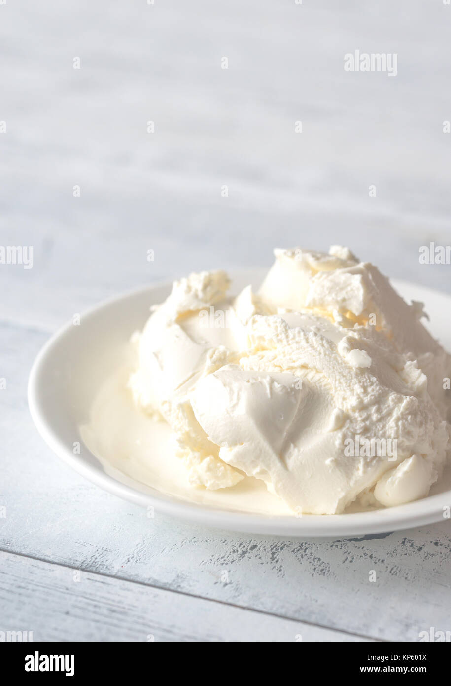 Mascarpone - Italian cream cheese Stock Photo - Alamy