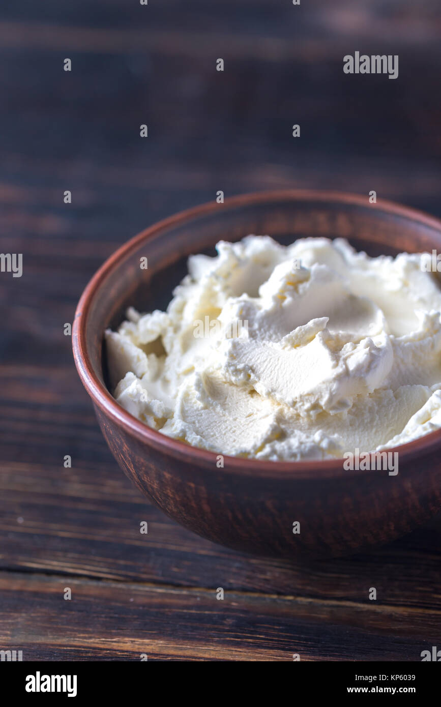 Mascarpone - Italian cream cheese Stock Photo - Alamy