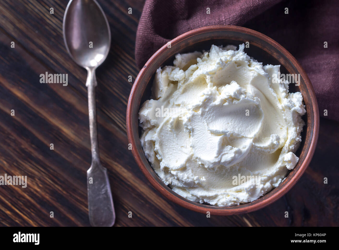 Mascarpone - Italian cream cheese Stock Photo - Alamy