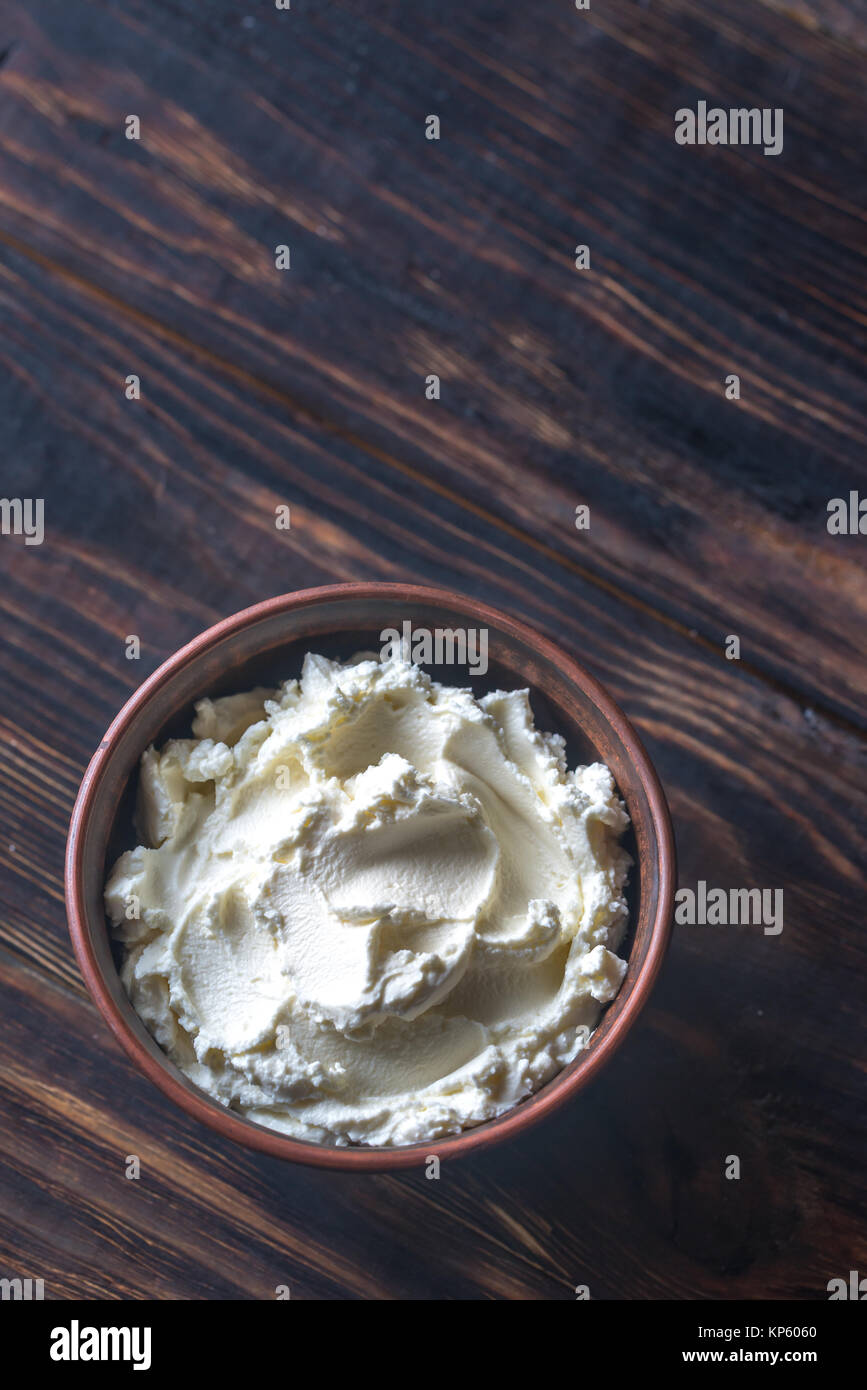 Mascarpone - Italian cream cheese Stock Photo - Alamy