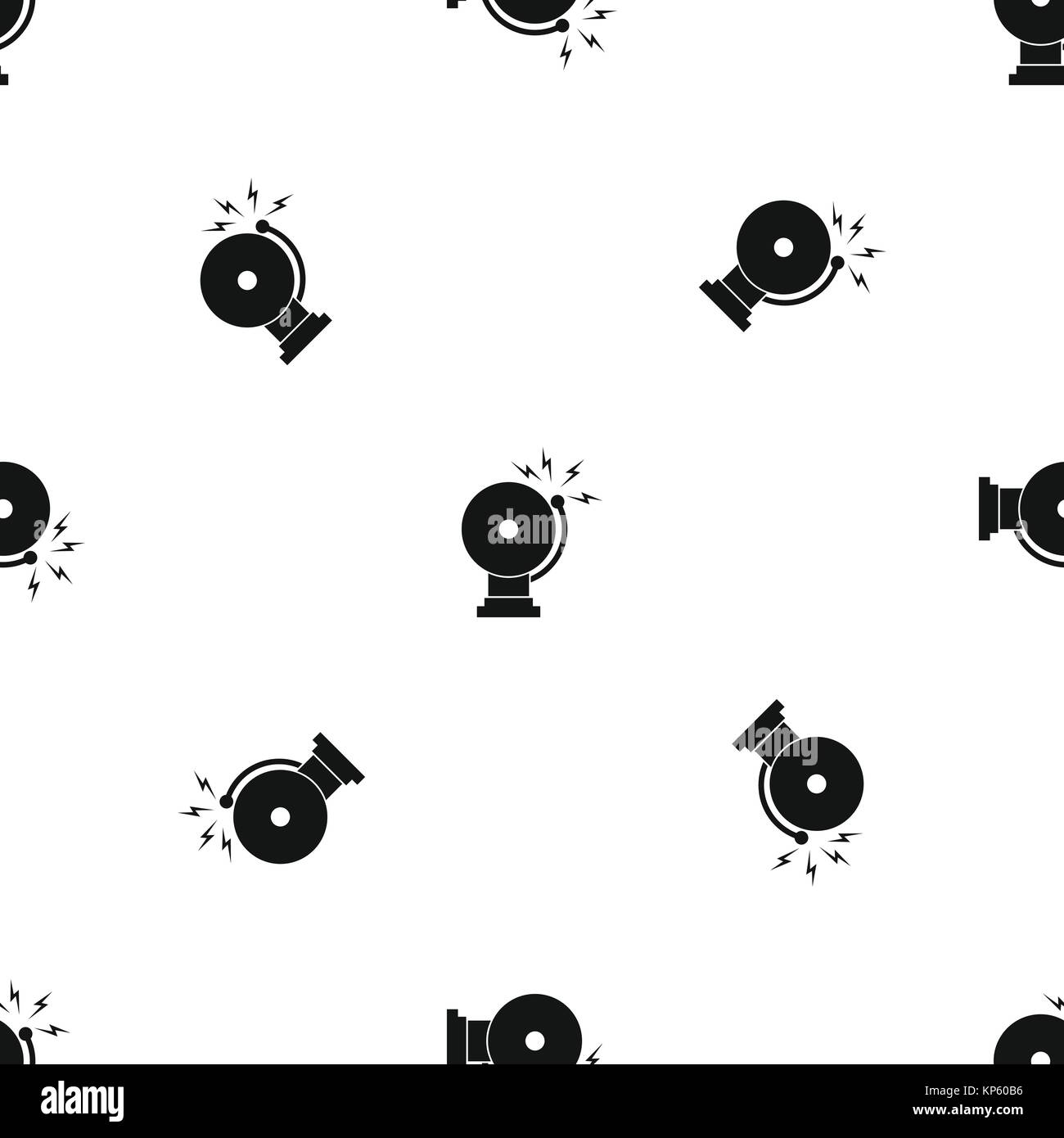 Fire alarm pattern seamless black Stock Vector Image & Art - Alamy