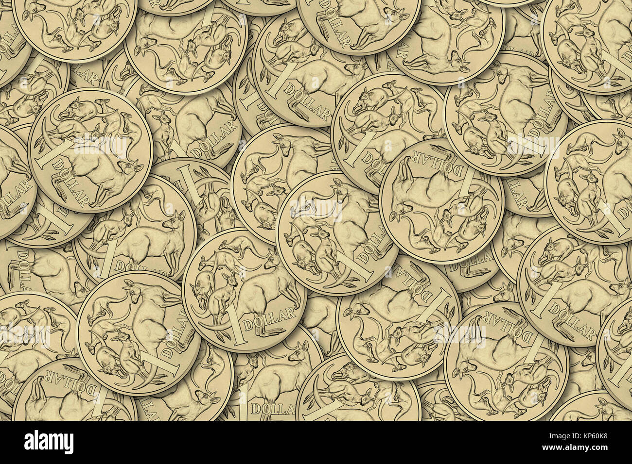 Australian one dollar coins hi-res stock photography and images - Alamy