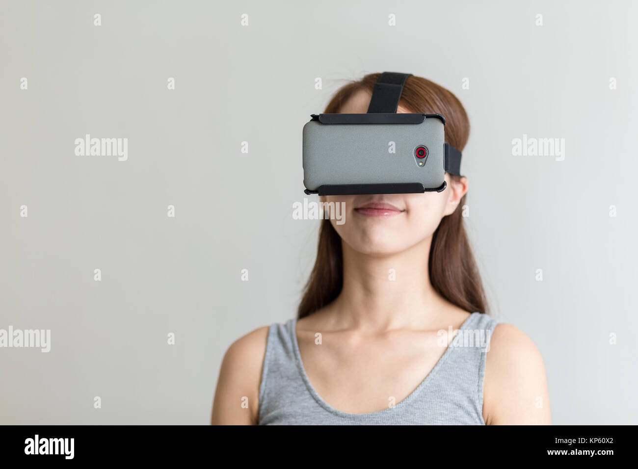 Person using Virtual Reality Headset Stock Photo - Alamy