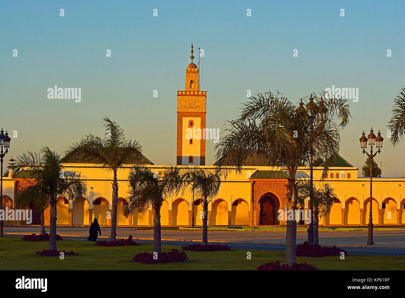 Inside of the King´s Palace. Mosque where the king is praying. Rabat ...