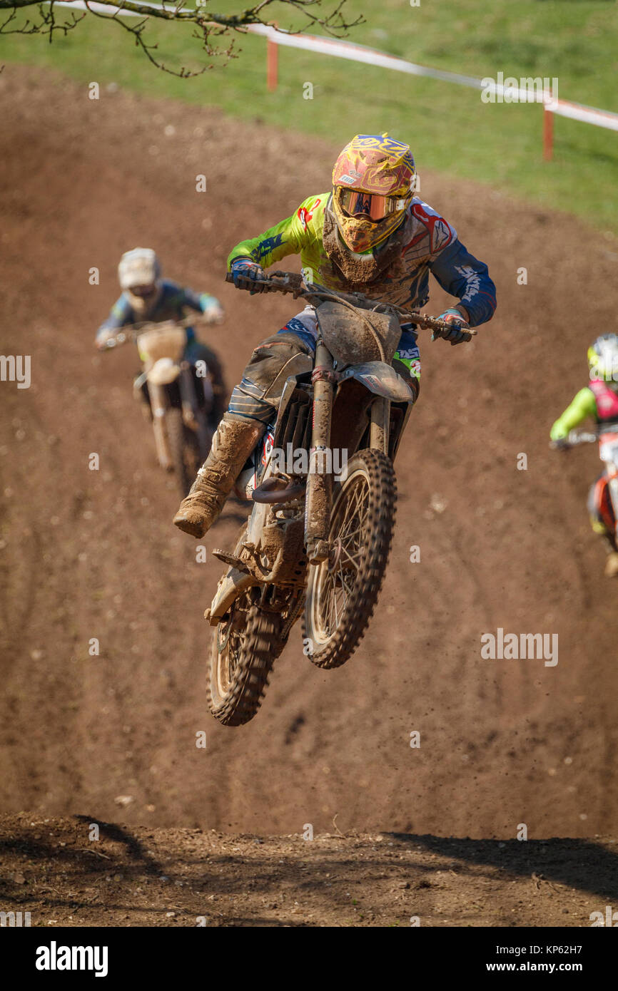 Honda MX1 class Motorcross entrants at the 2017 Maxxis British ...