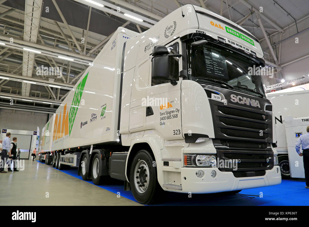 HELSINKI, FINLAND - JUNE 11, 2015: The OAK Green Double 88 tonne ...