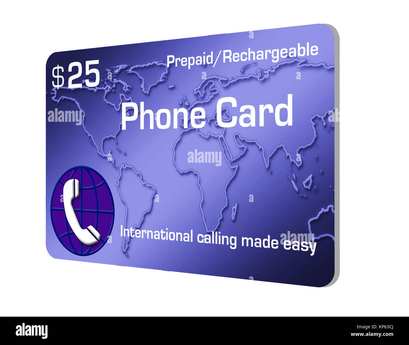 Here is a generic pre-paid phone card to pay for phone calls Stock ...