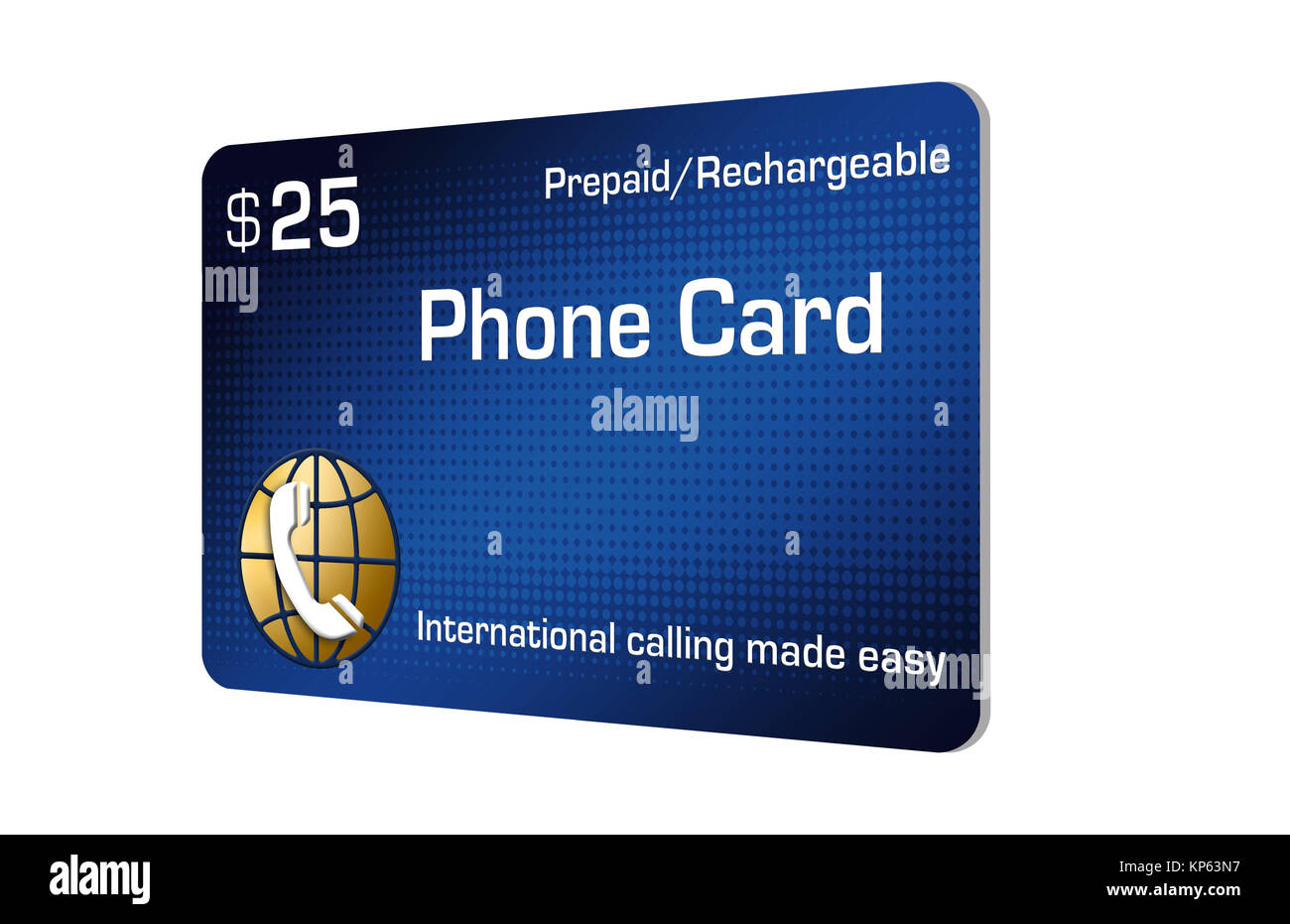 Here is a generic pre-paid phone card to pay for phone calls Stock ...
