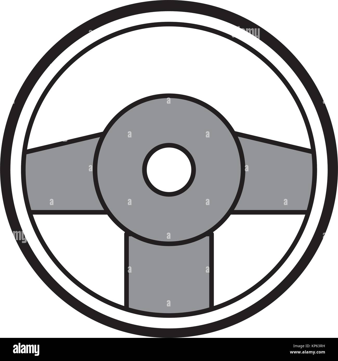 Rudder of car automobile and transportation theme Isolated design ...