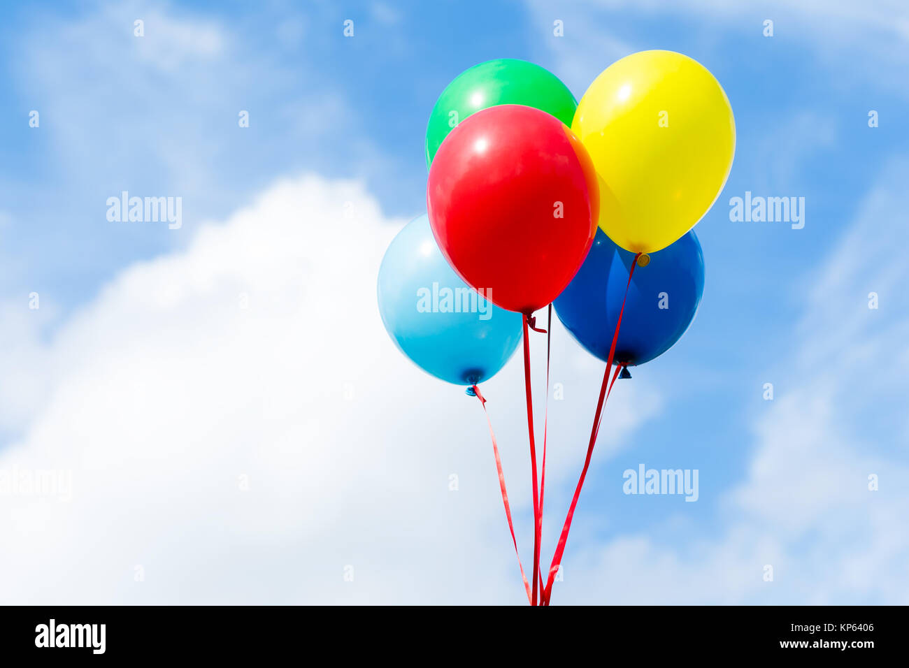 Bunch of colorful balloons Stock Photo - Alamy