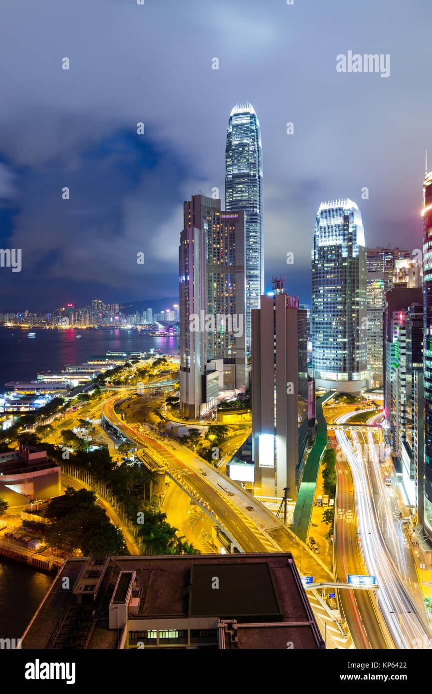 Hong Kong night view Stock Photo - Alamy