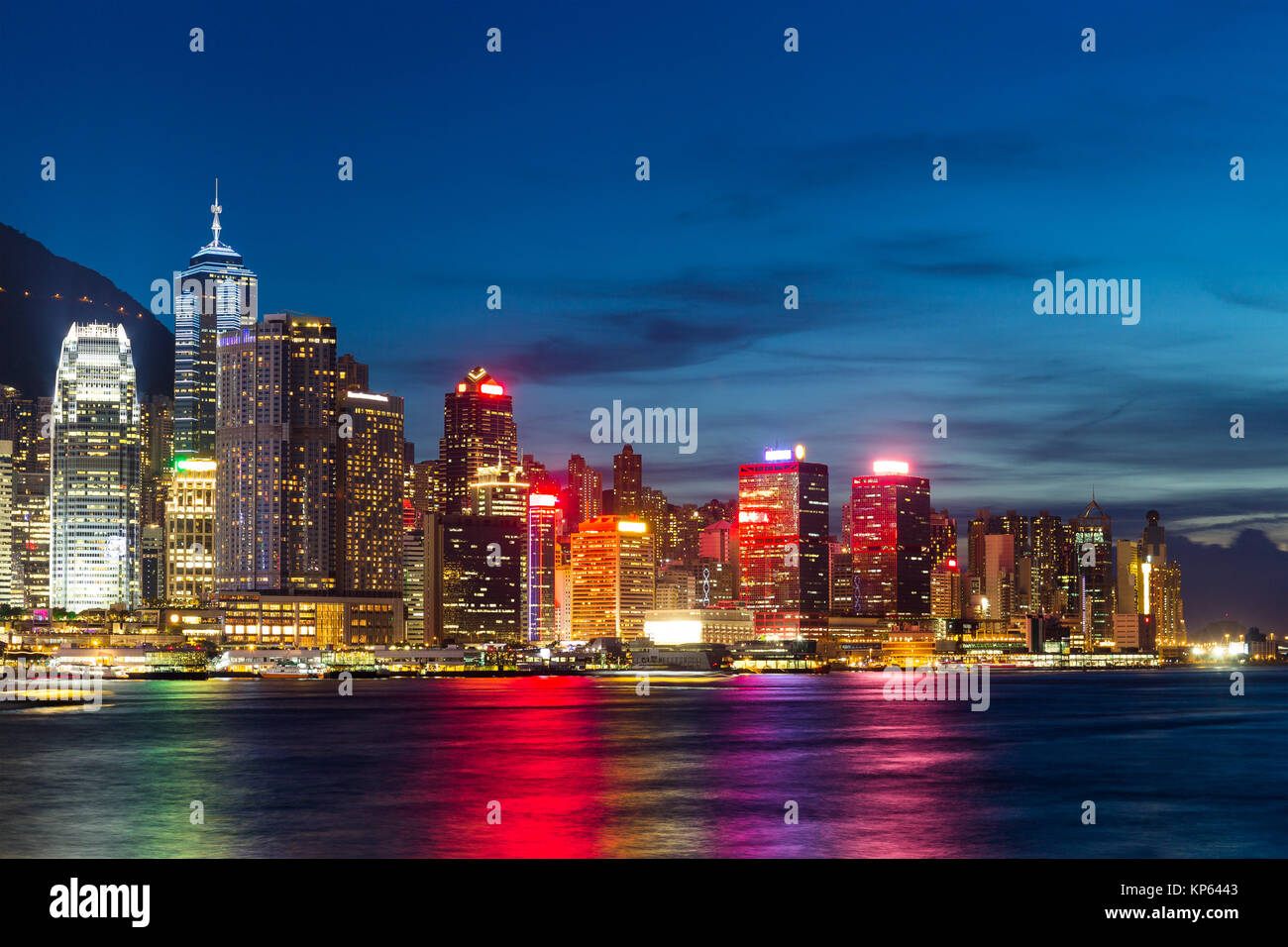 Hong Kong night view Stock Photo - Alamy