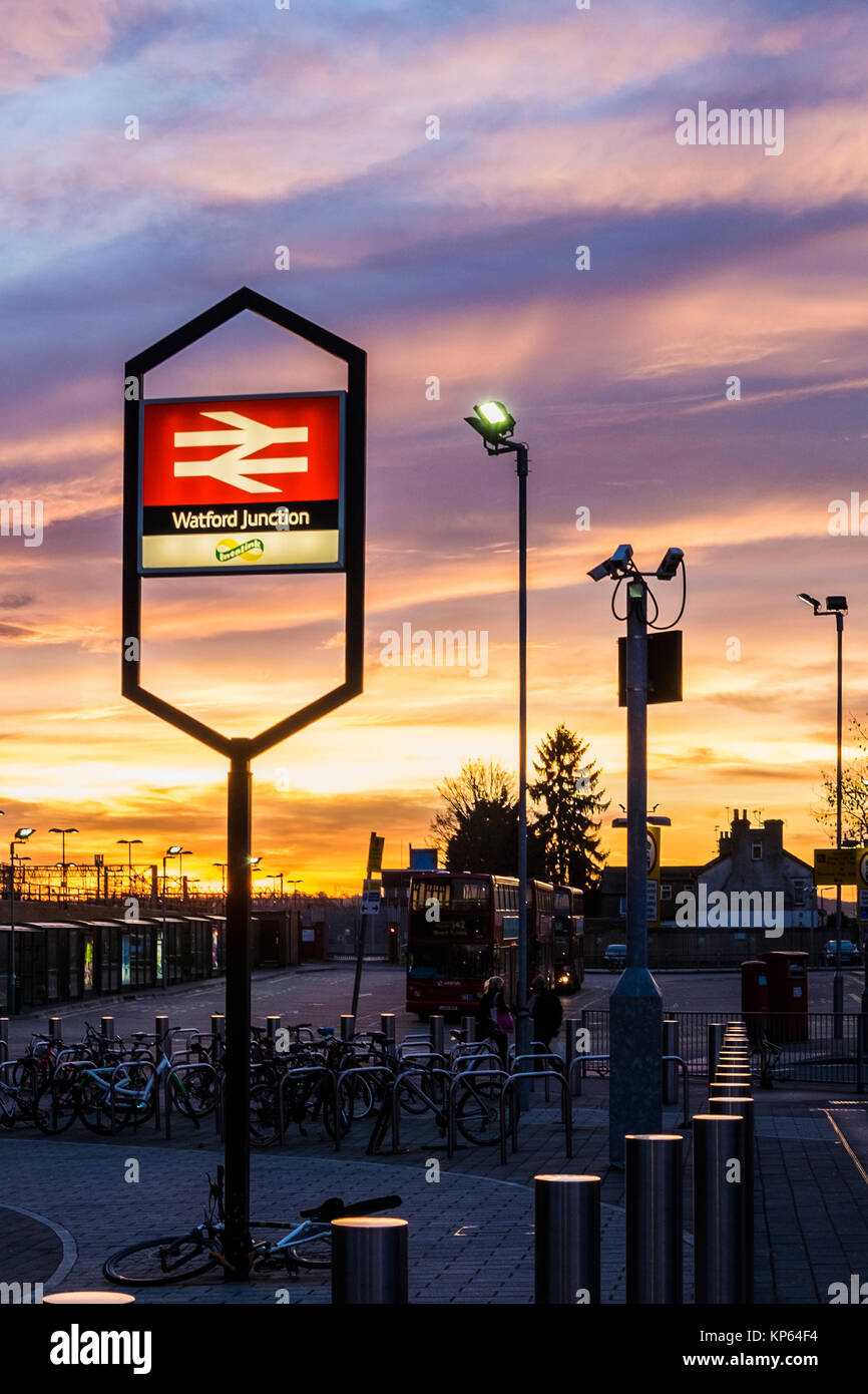 Watford junction sign hi-res stock photography and images - Alamy