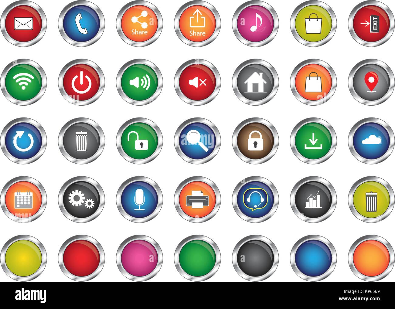 vectors for computer and smartphone, internet and application icons ...