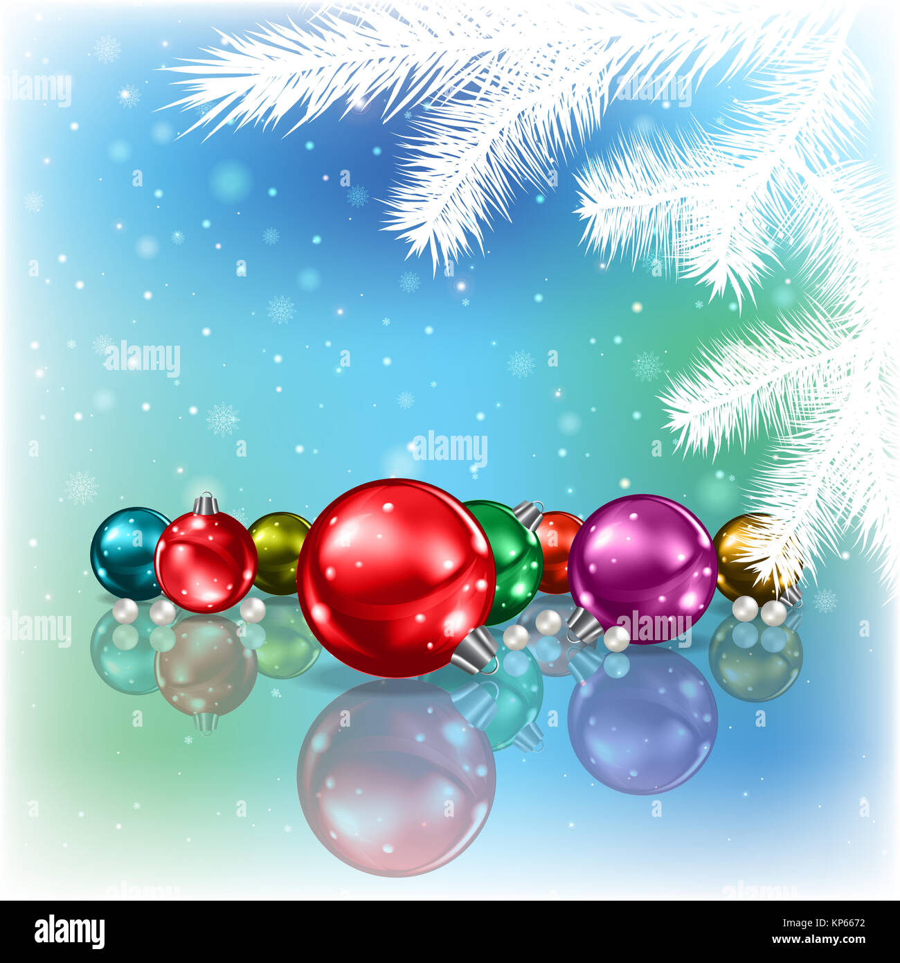 Abstract background with Christmas decorations Stock Photo - Alamy
