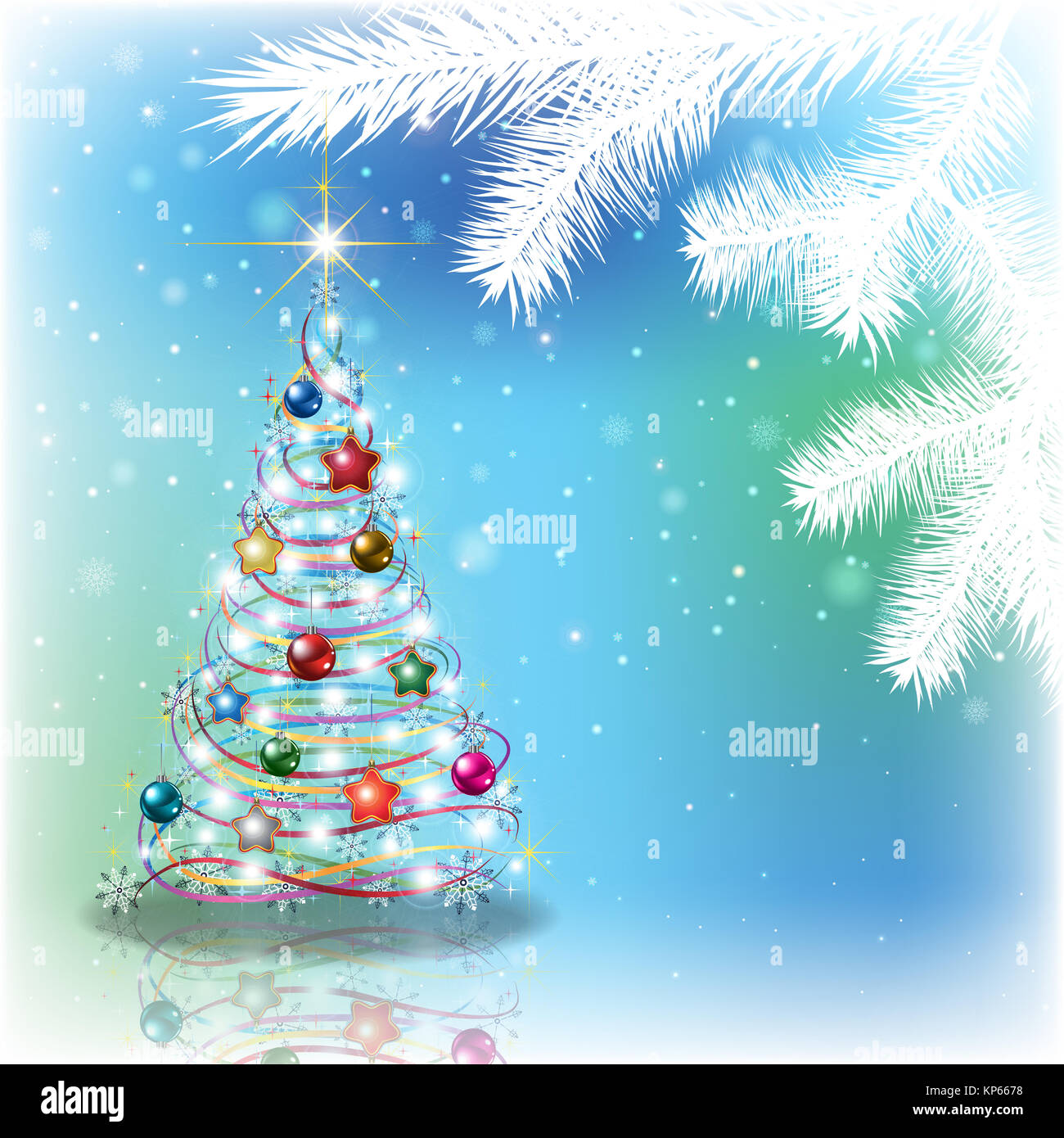 Abstract background with Christmas decorations Stock Photo - Alamy