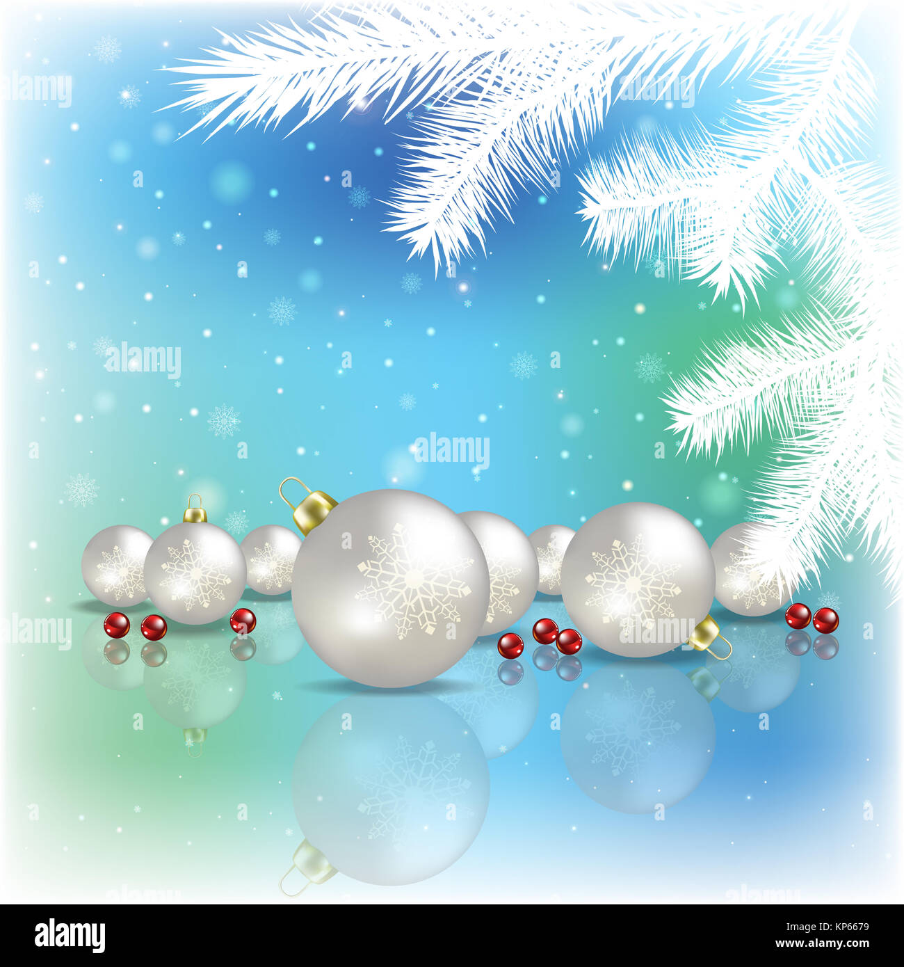 Abstract background with Christmas decorations Stock Photo - Alamy