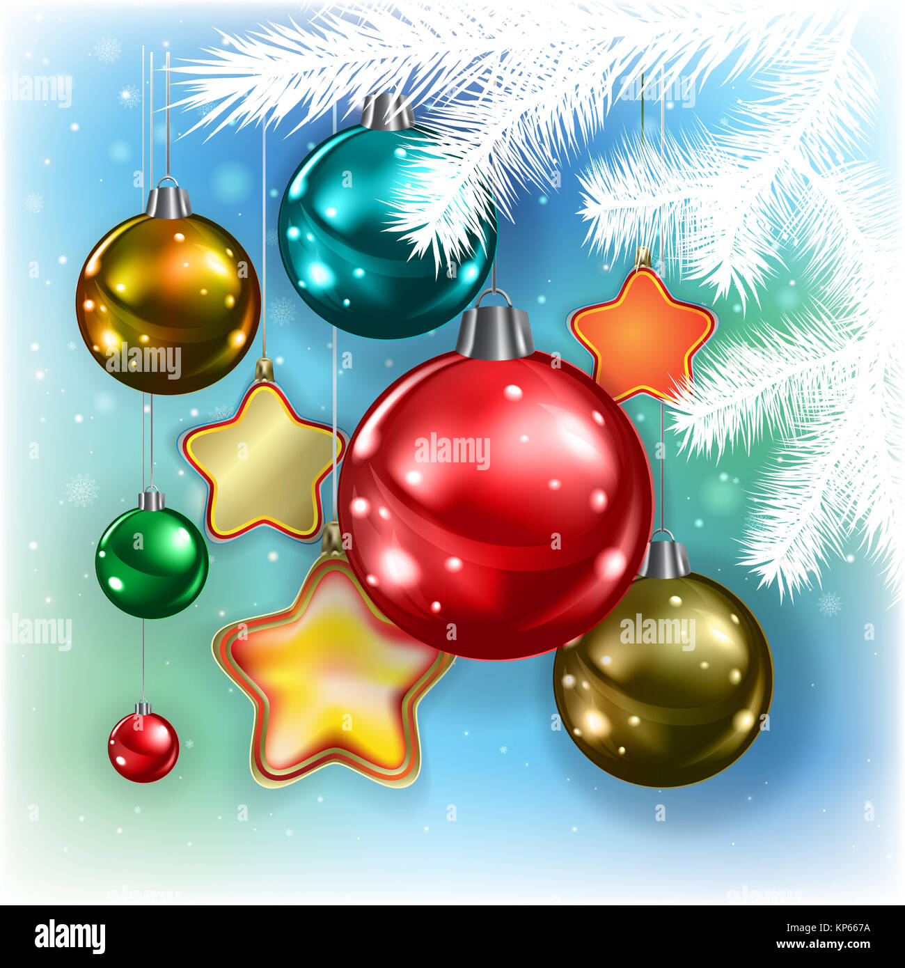 Abstract background with Christmas decorations Stock Photo - Alamy