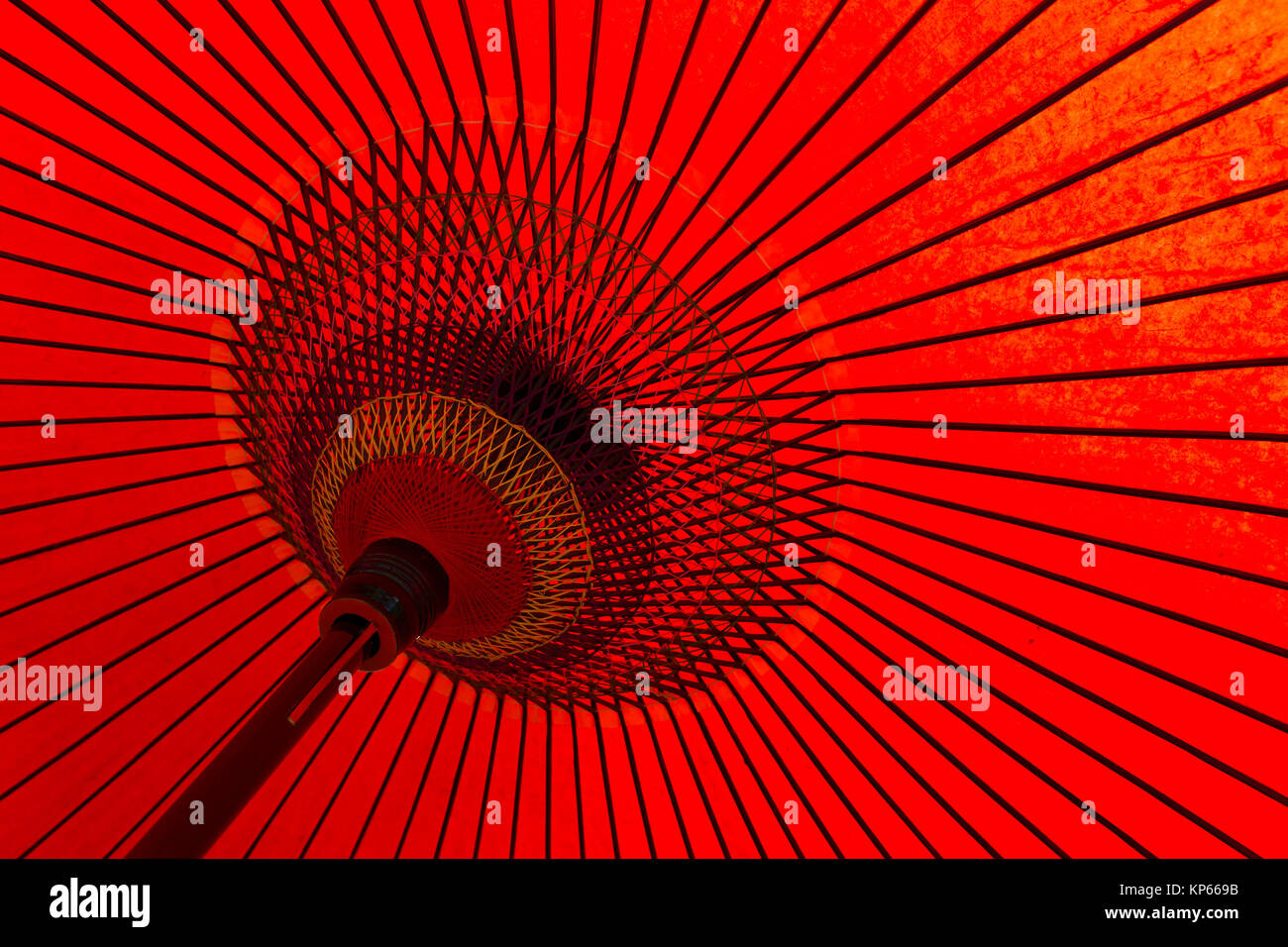 Traditional red umbrella Stock Photo - Alamy