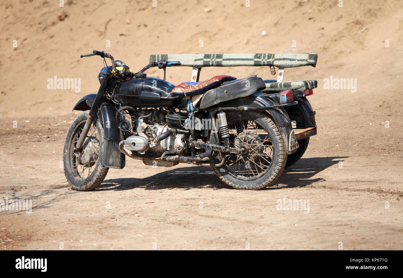 old heavy motorcycle with sidecar Stock Photo - Alamy