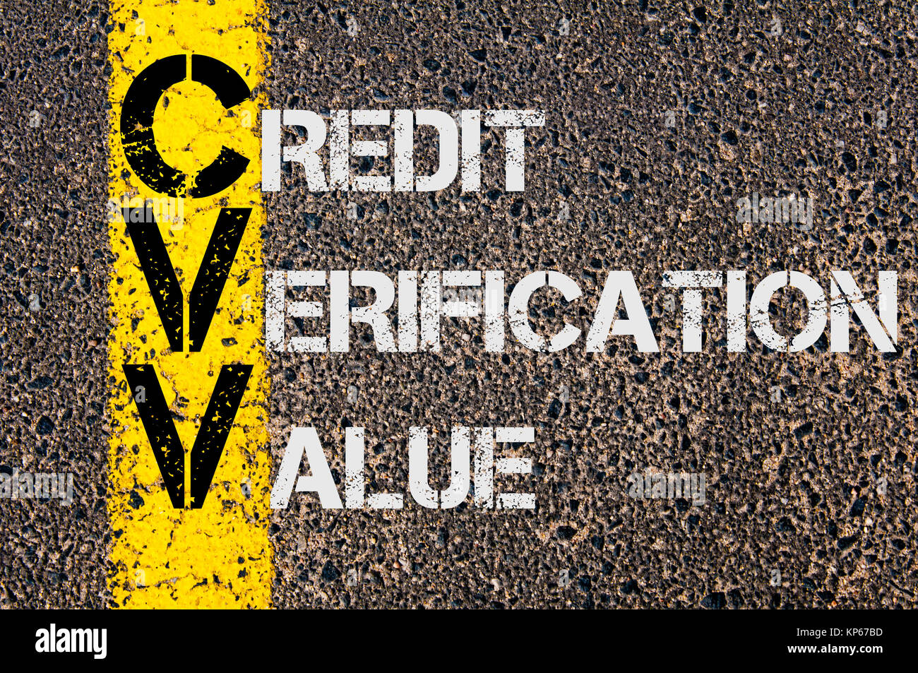 Business Acronym CVV as CREDIT VERIFICATION VALUE Stock Photo - Alamy
