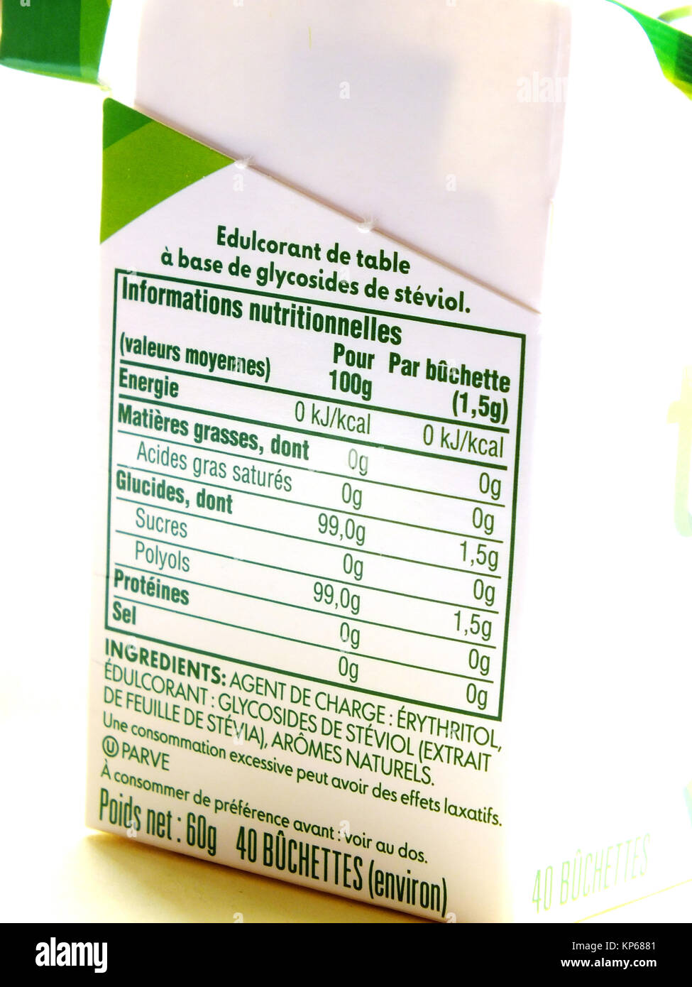 Ingredients list sugar content hi-res stock photography and images - Alamy