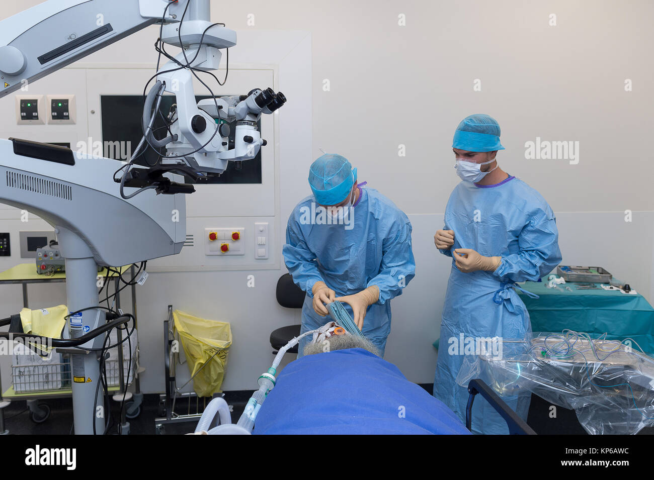 RETINAL DETACHMENT, SURGERY Stock Photo - Alamy