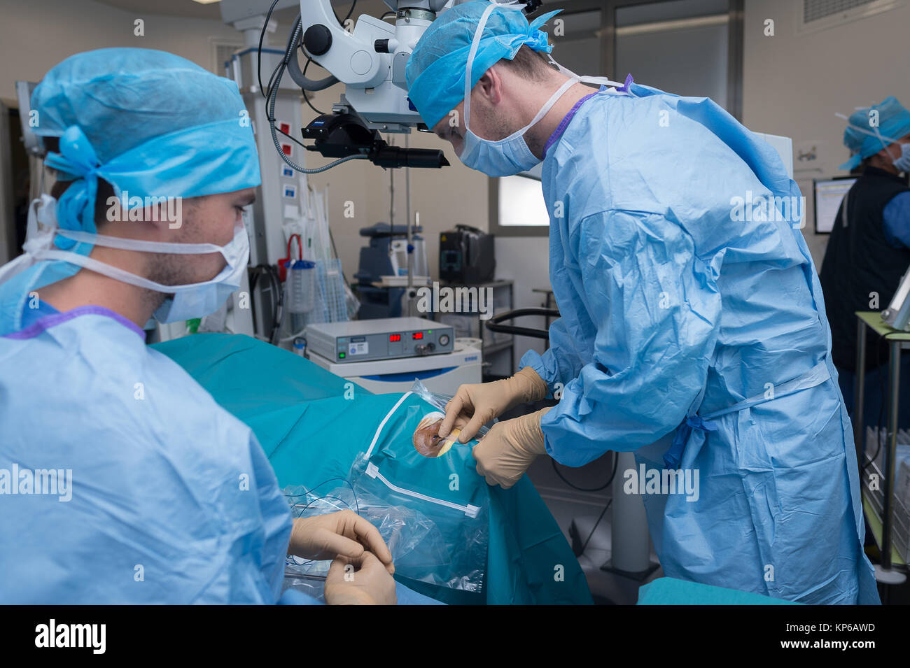 RETINAL DETACHMENT, SURGERY Stock Photo - Alamy