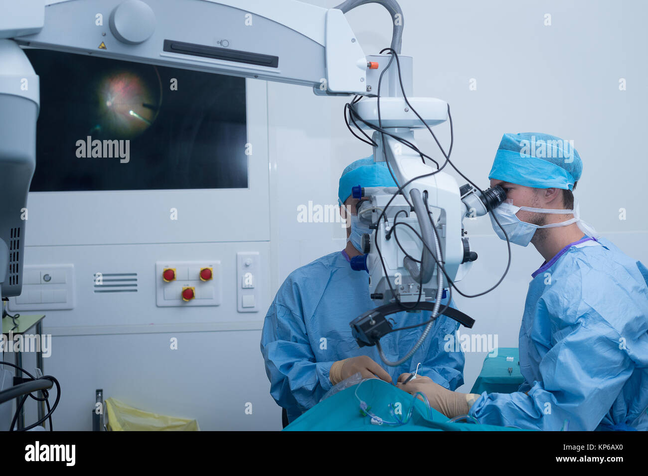 RETINAL DETACHMENT, SURGERY Stock Photo - Alamy