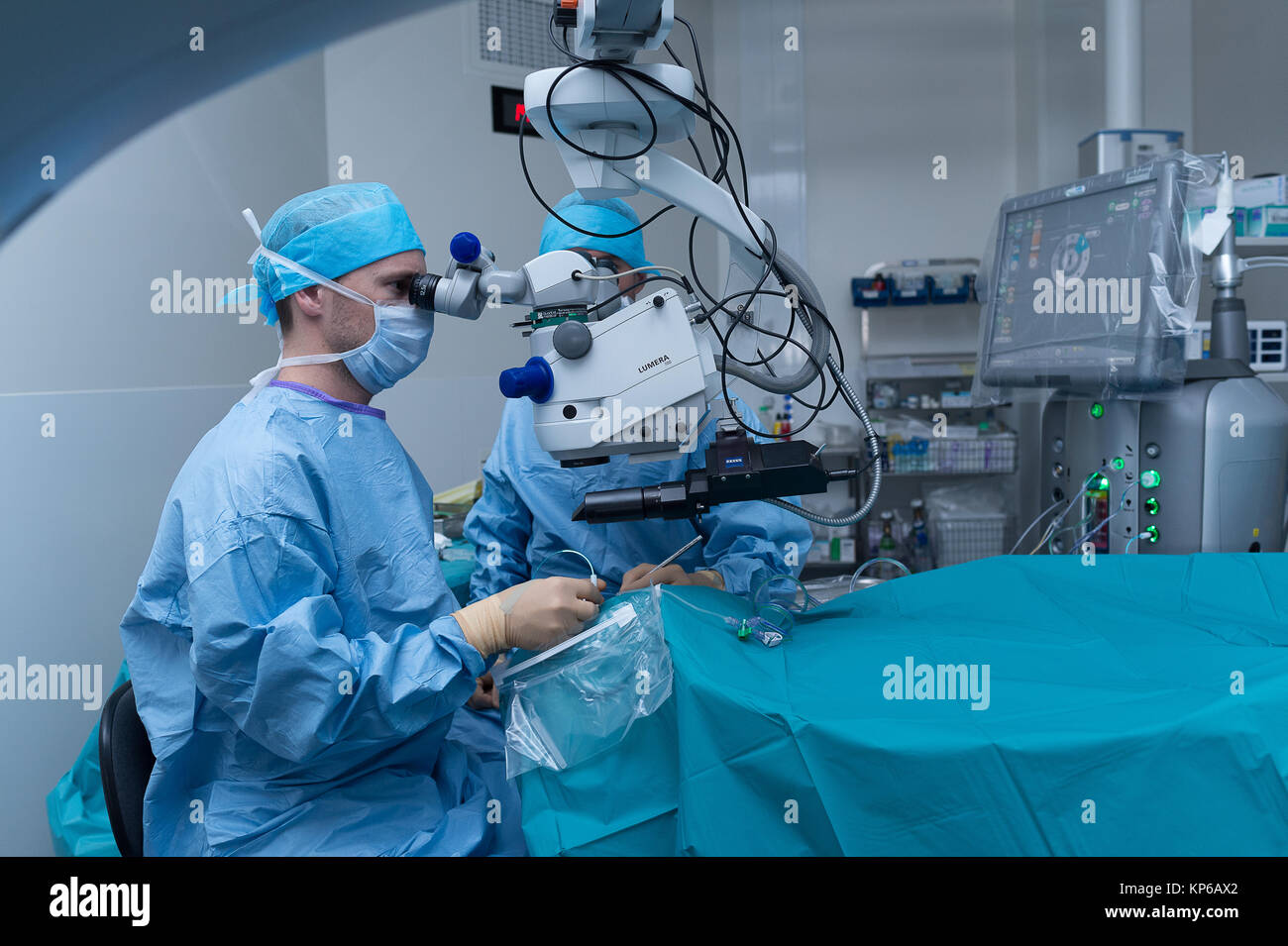 RETINAL DETACHMENT, SURGERY Stock Photo - Alamy