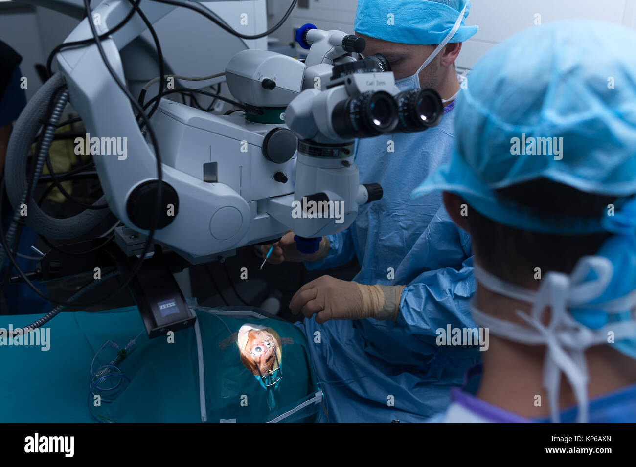 RETINAL DETACHMENT, SURGERY Stock Photo - Alamy