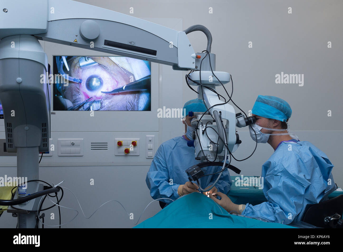 RETINAL DETACHMENT, SURGERY Stock Photo - Alamy