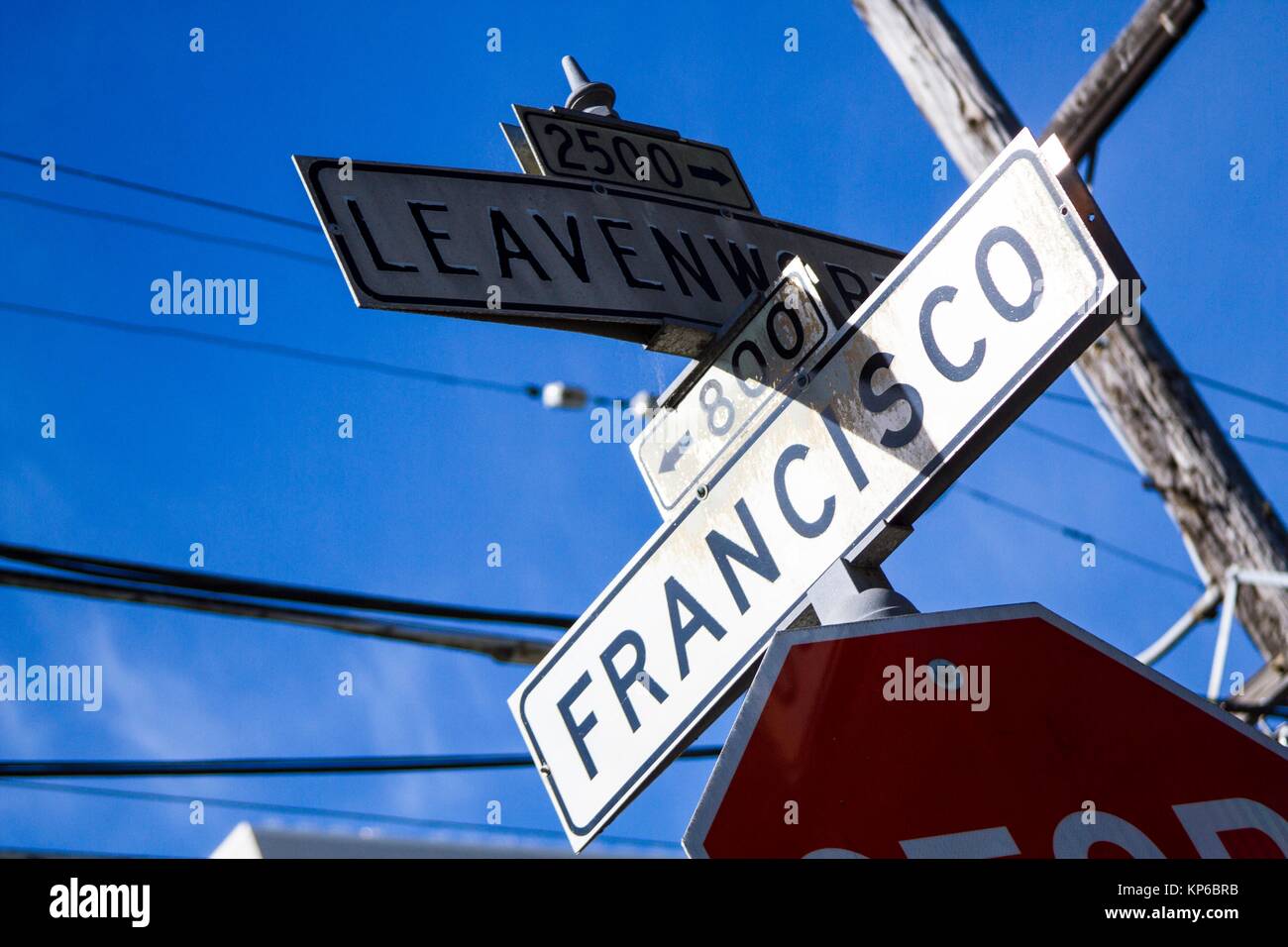 Road signage script for a western hi-res stock photography and images ...