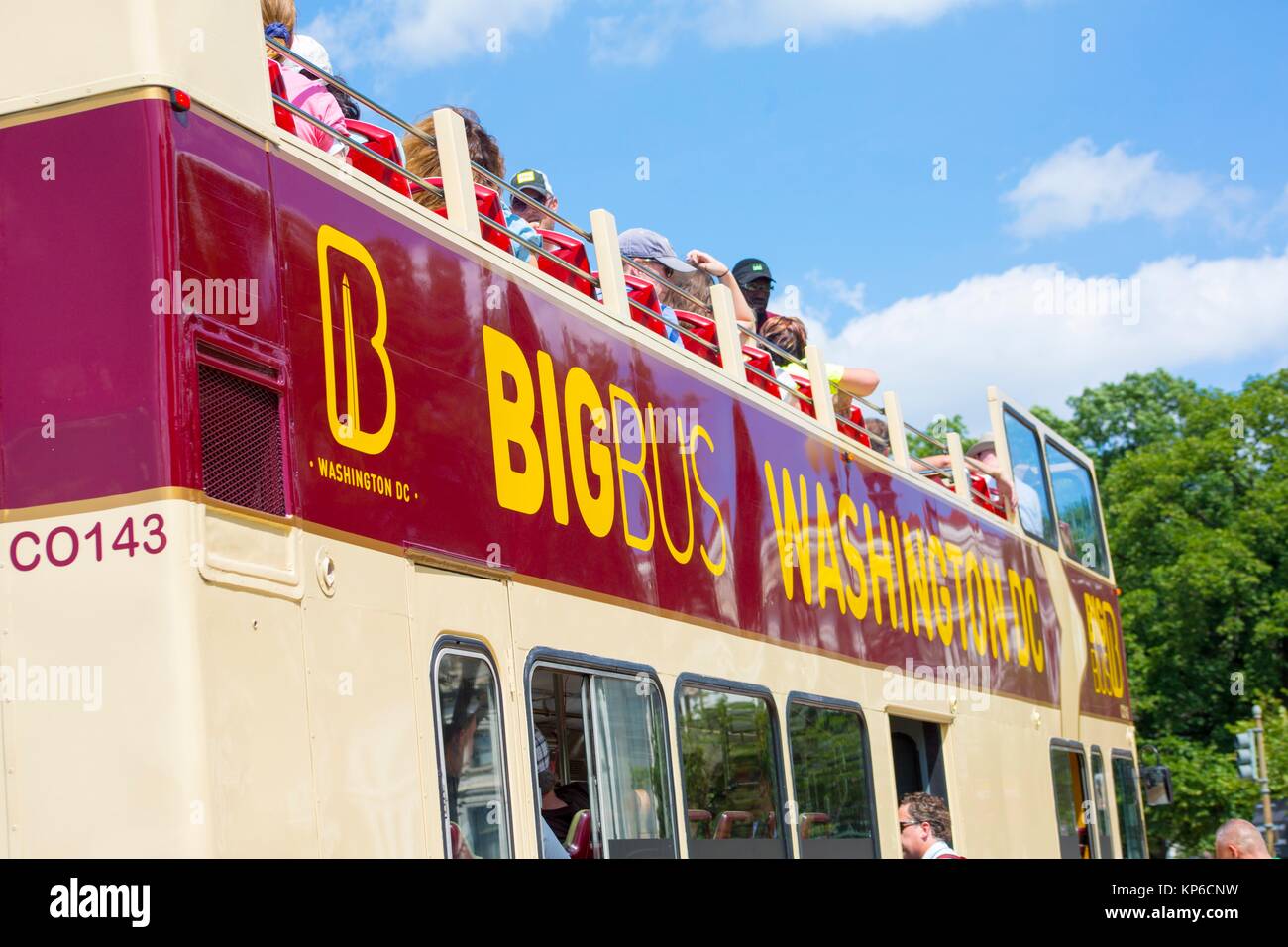 Big Red Open Top Tour Bus High Resolution Stock Photography and Images ...