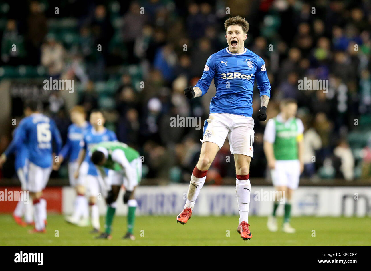 Rangers' Josh Windass celebrates after the final whistle during the ...
