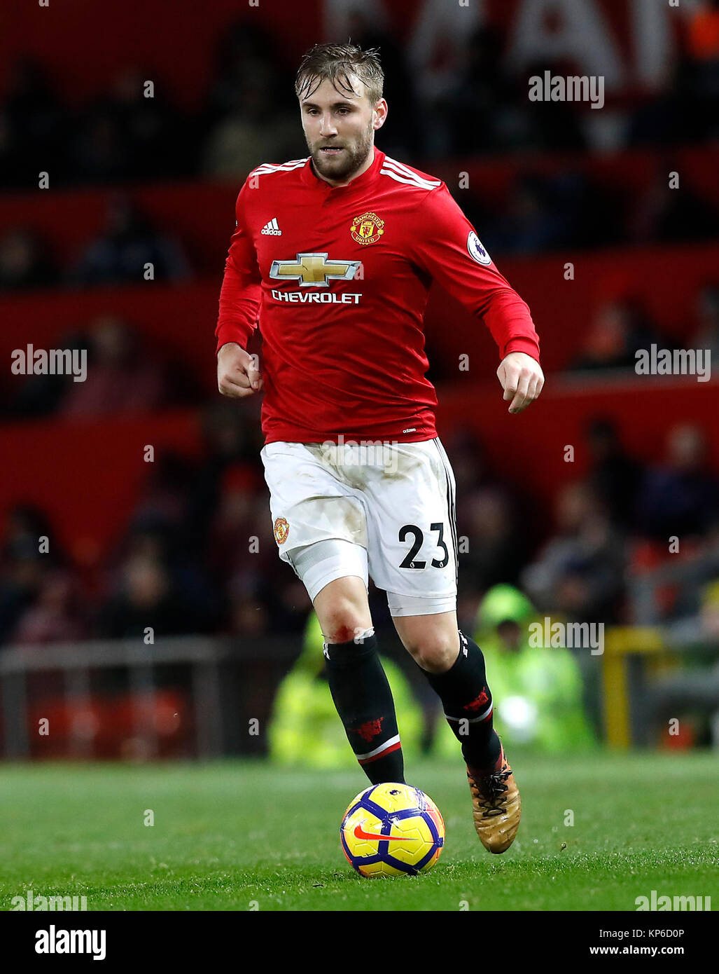 Manchester United's Luke Shaw during the Premier League match at Old ...