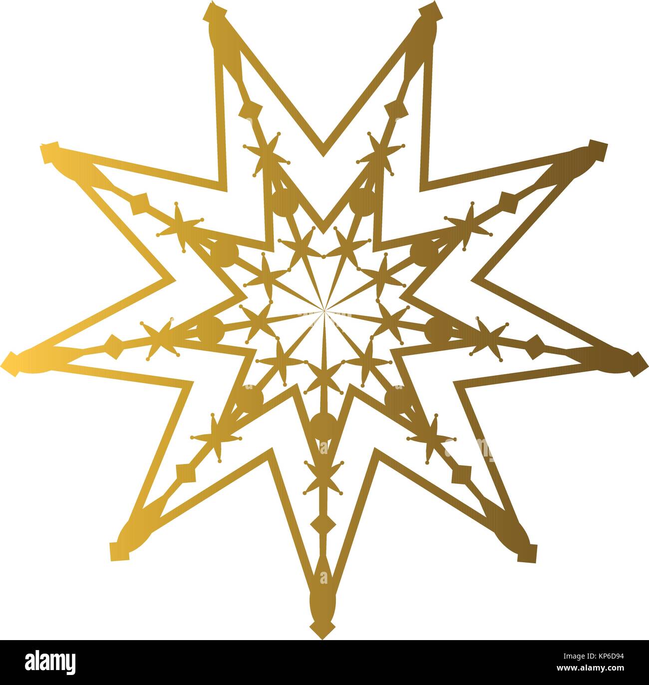 Golden star shape Stock Vector Images - Alamy